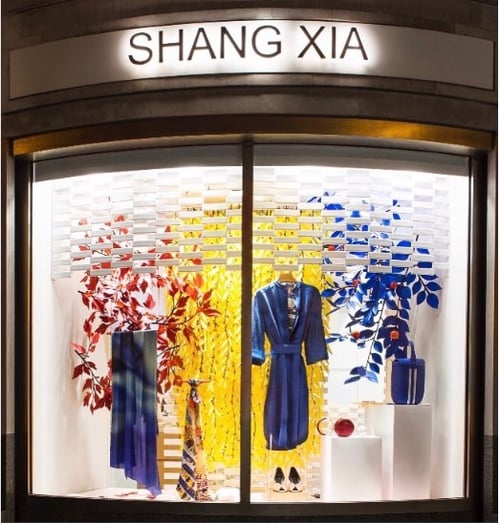 Mathilde Nivet's paper windows displays